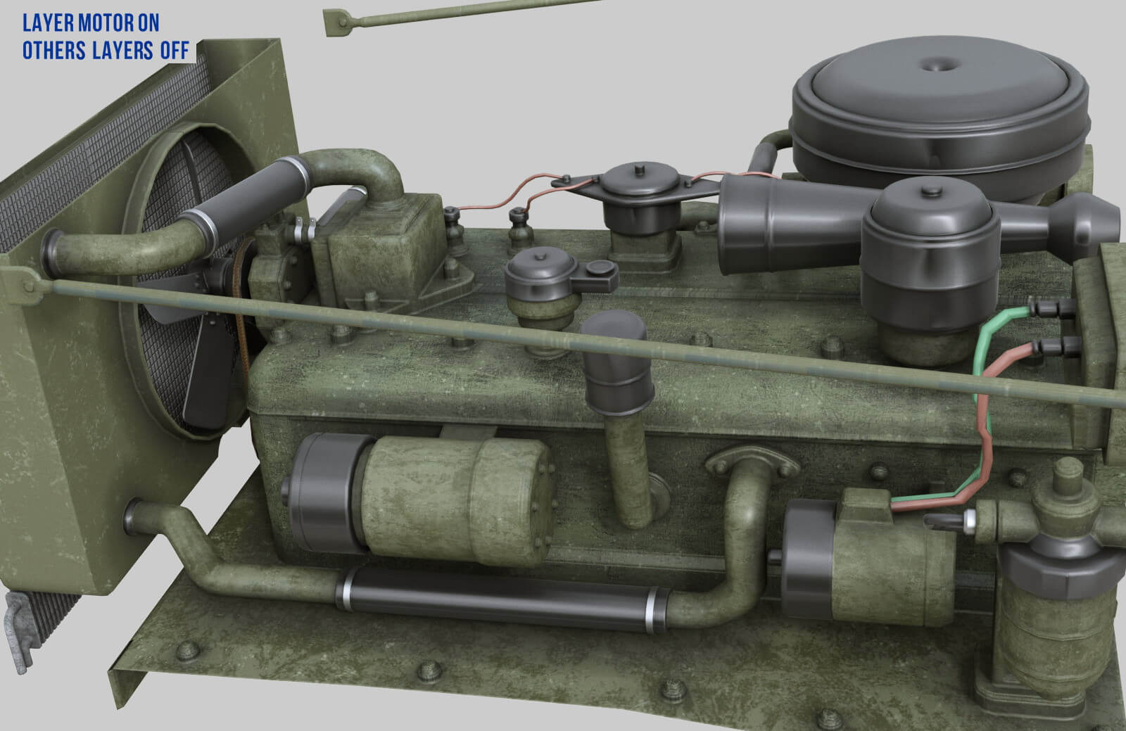 Dodge WC-51 Military Truck 3D Model by be-gemot