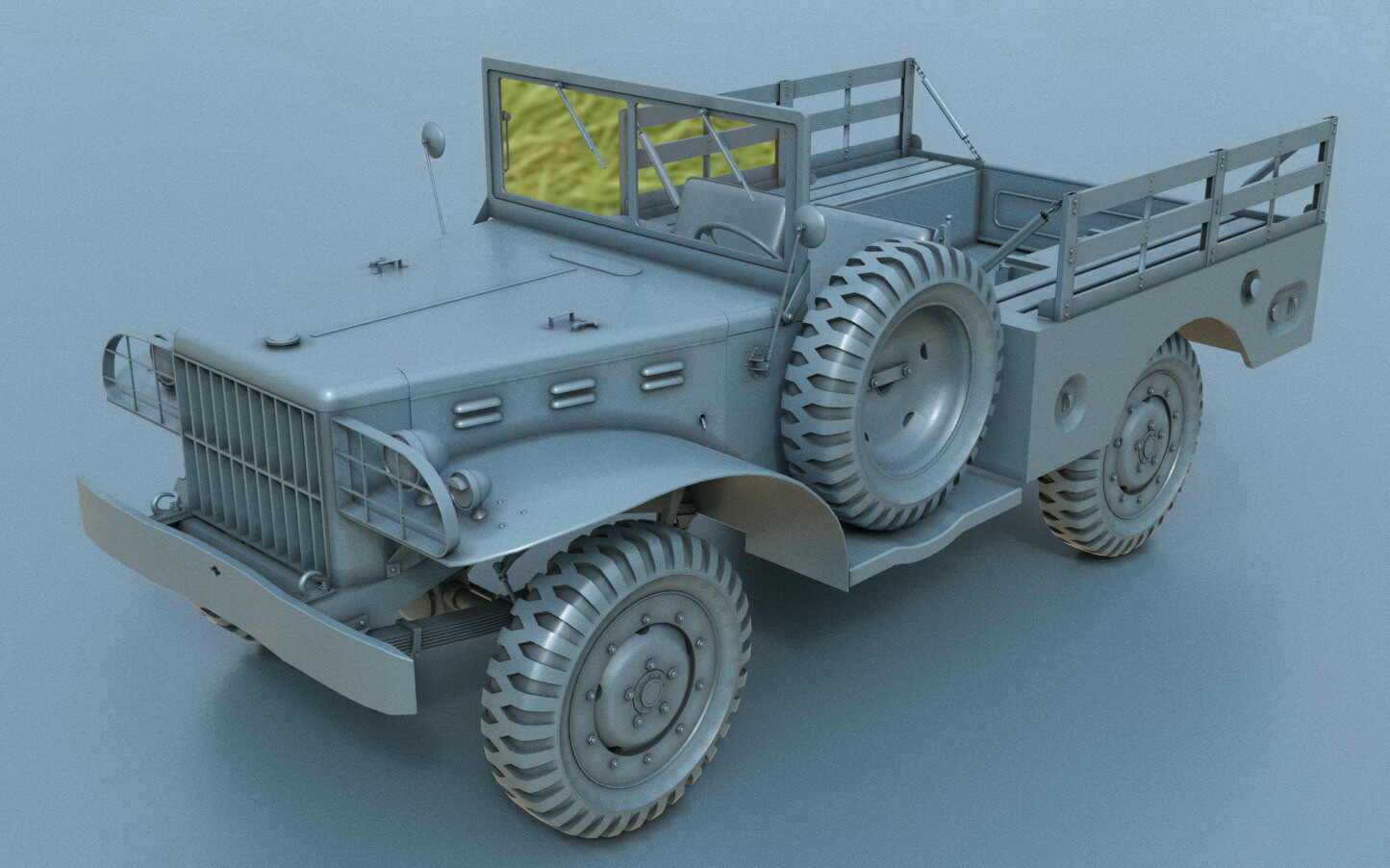 Dodge WC-51 Military Truck 3D Model by be-gemot