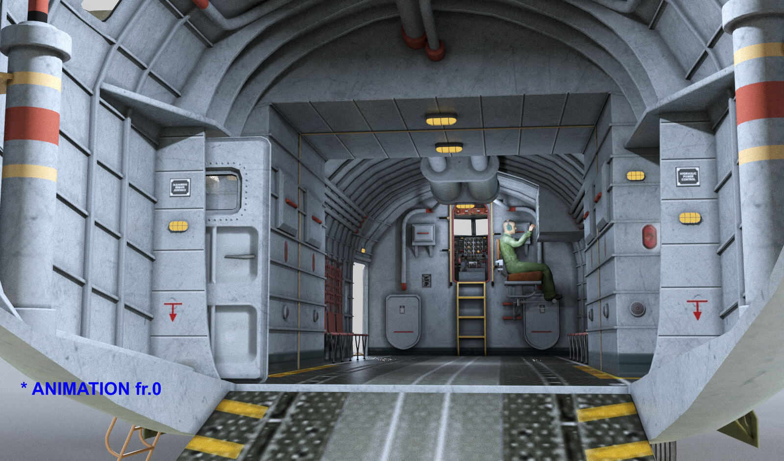 Fairchild C-123 Provider 3D Model by be-gemot