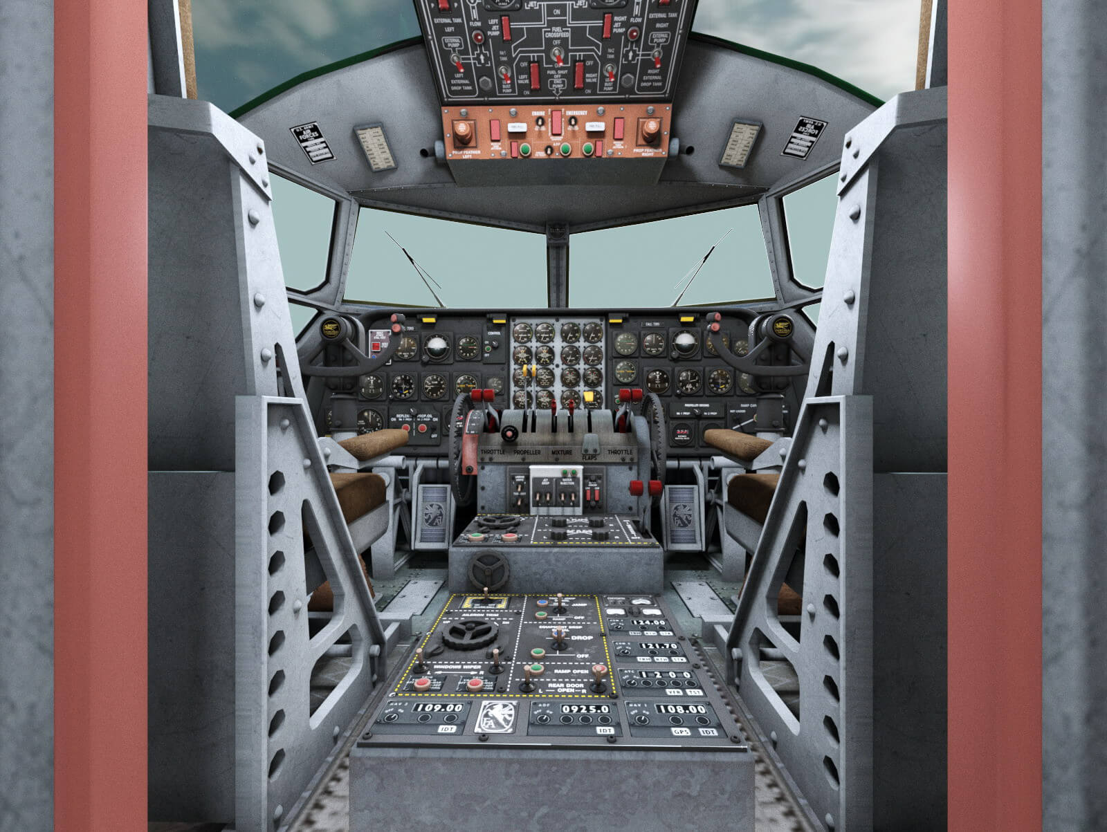 Fairchild C-123 Provider 3D Model by be-gemot