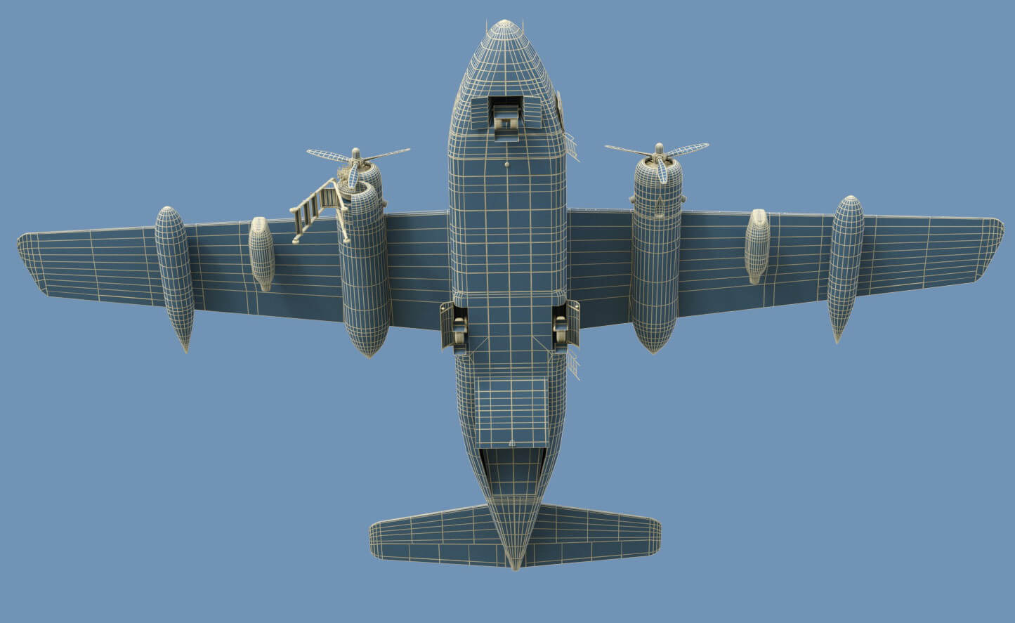 Fairchild C-123 Provider 3D Model by be-gemot