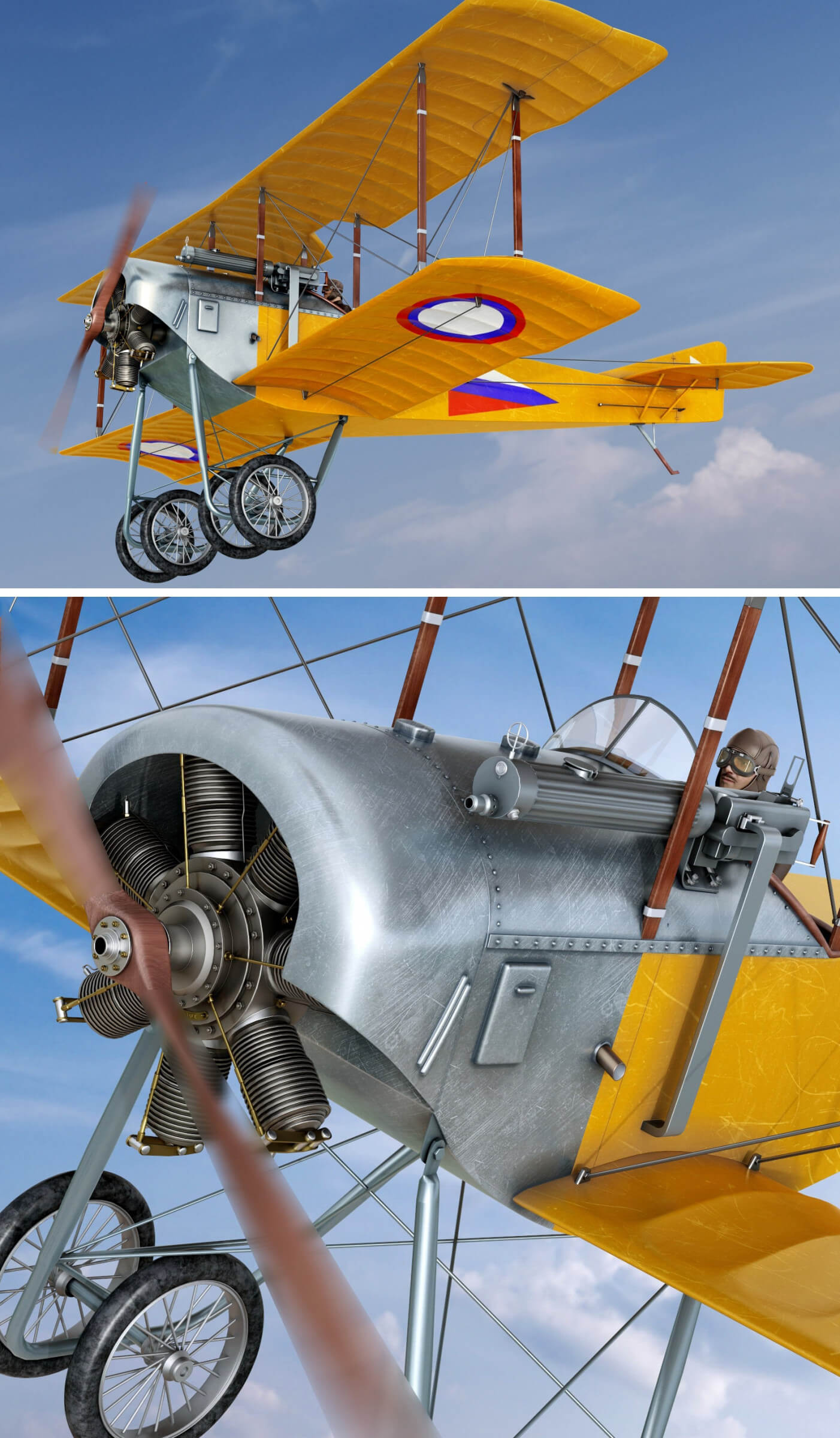 Sikorsky S-16 3D Render, Digital Art by be-gemot