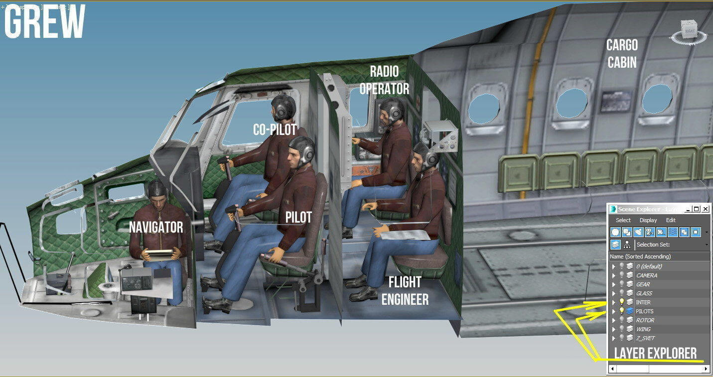 Helicopter Mil Mi-6A 3D Model by be-gemot