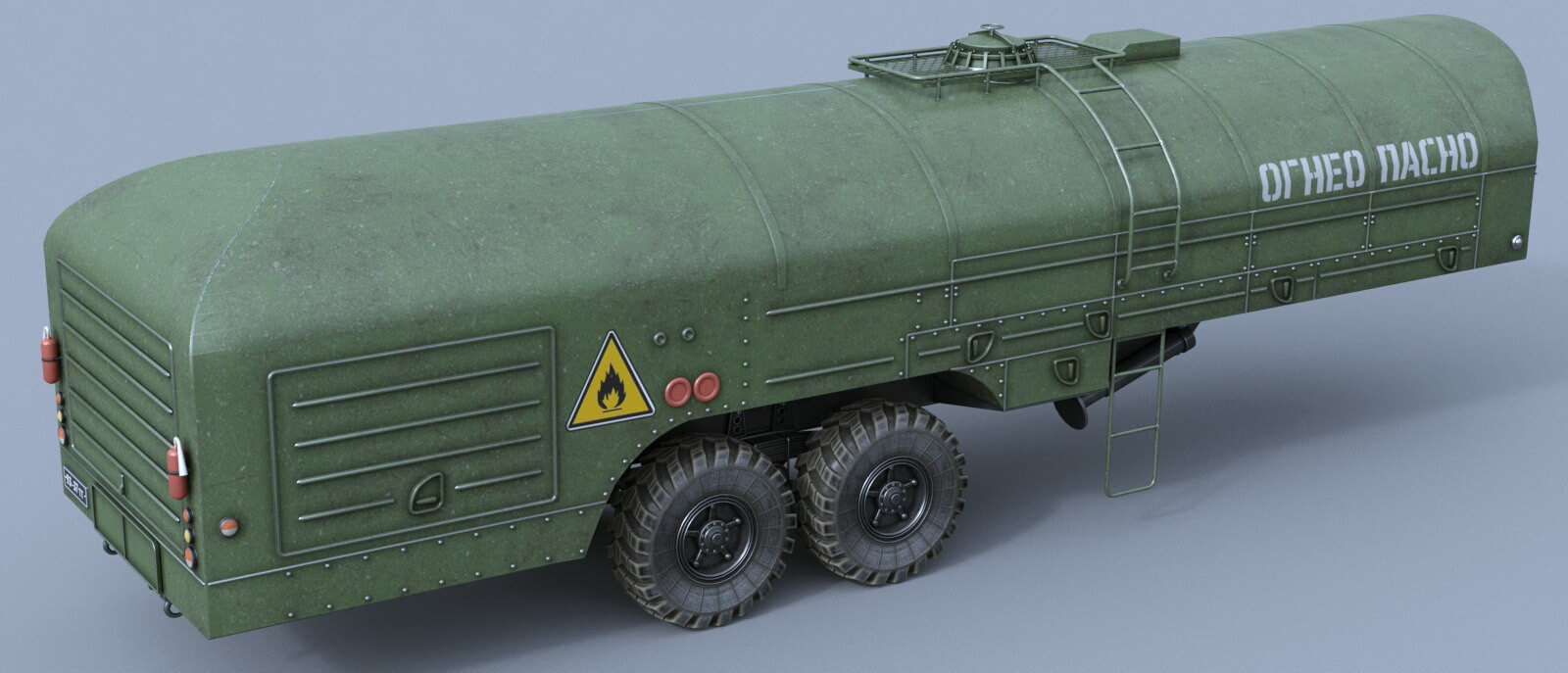 KrAZ-258B/TZ-22 - Heavy Truck Tractor 3D Model by be-gemot