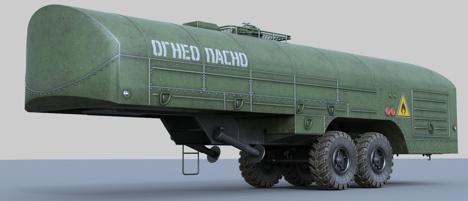KrAZ-258B/TZ-22 - Heavy Truck Tractor 3D Model by be-gemot