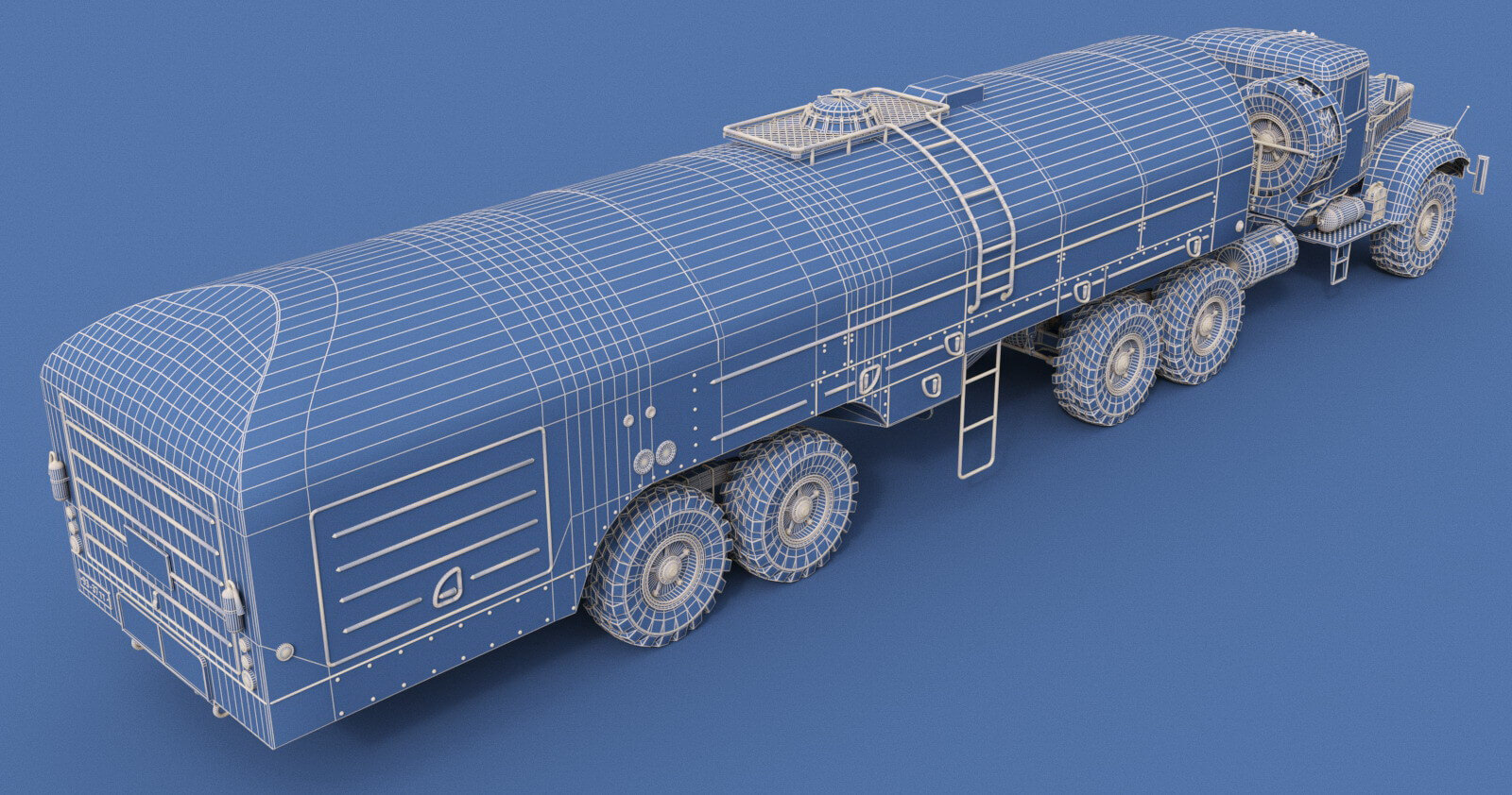 KrAZ-258B/TZ-22 - Heavy Truck Tractor 3D Model by be-gemot