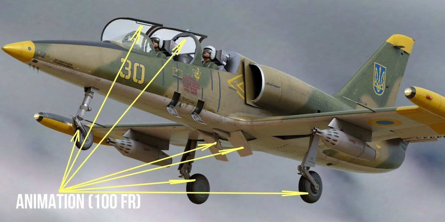 L-39C Albatros 3D Model by be-gemot