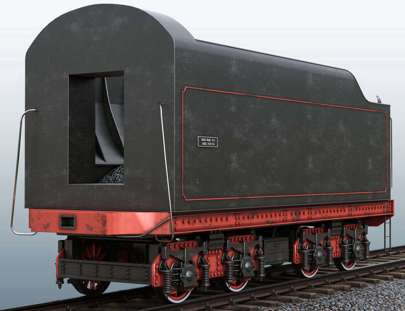 Soviet Steam Locomotive SO-17 3D Model by be-gemot