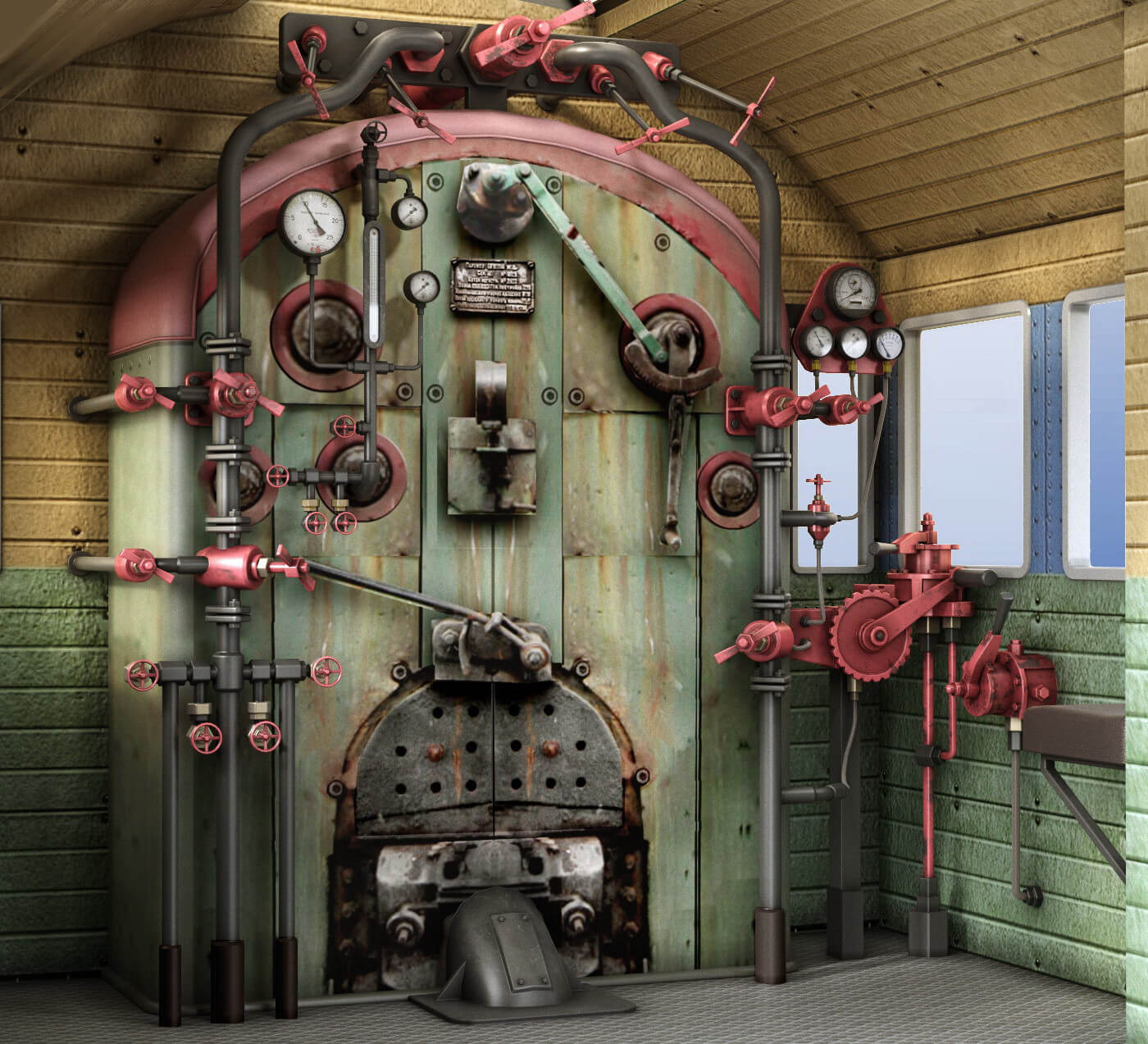 Soviet Steam Locomotive SO-17 3D Model by be-gemot