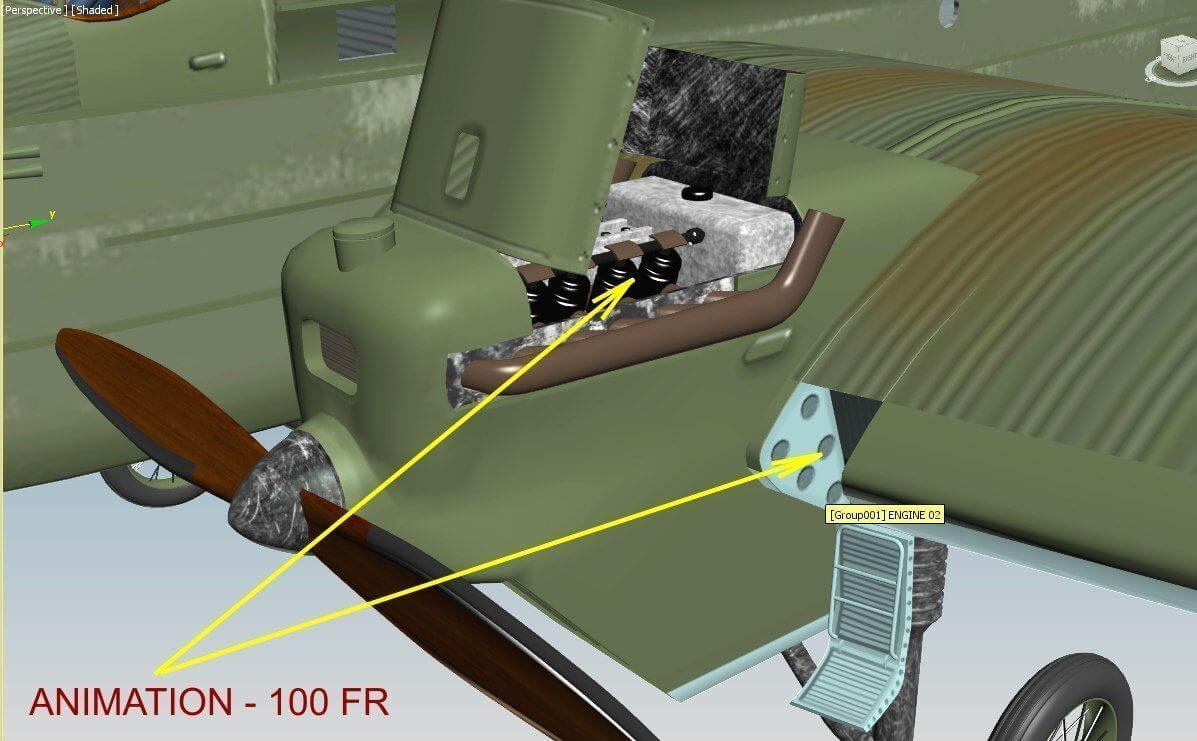TB-3 (With 4 Engines M17) 3D Model by be-gemot
