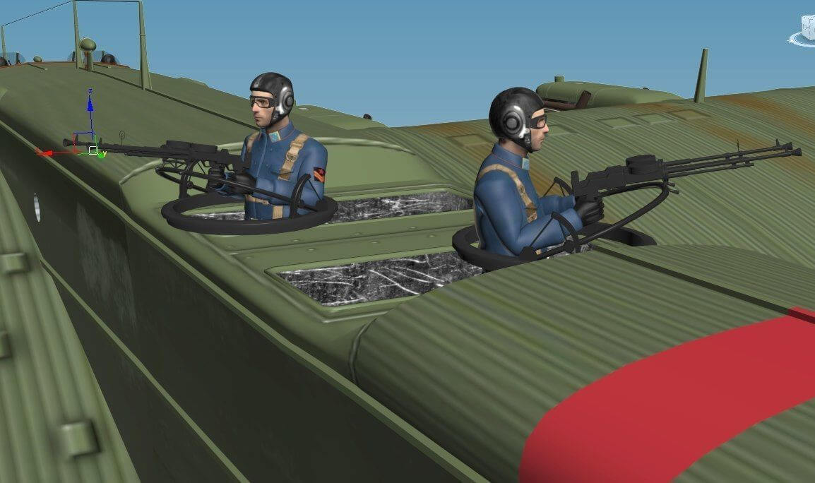 TB-3 (With 4 Engines M17) 3D Model by be-gemot