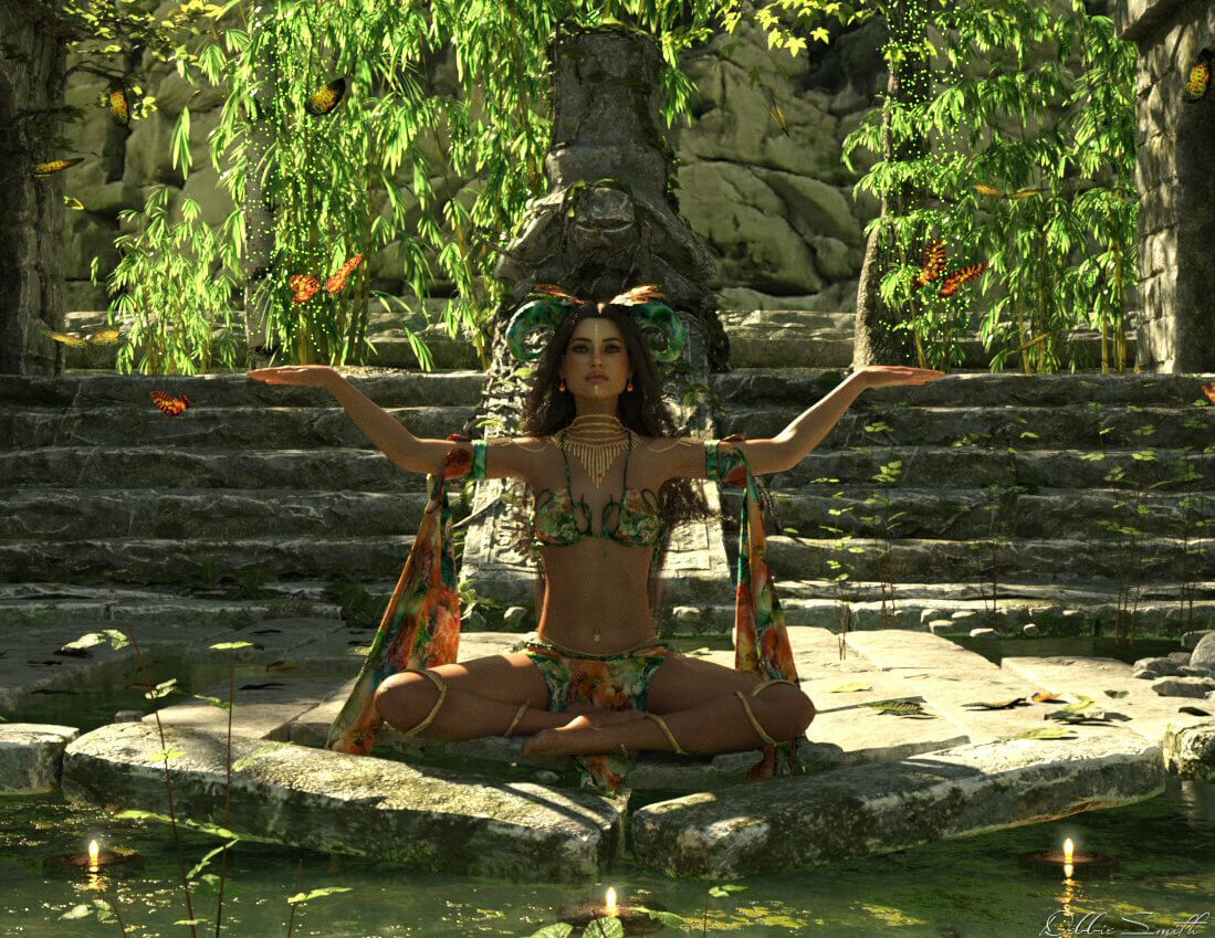 Bliss 3D Render, Digital Art by beachlegs