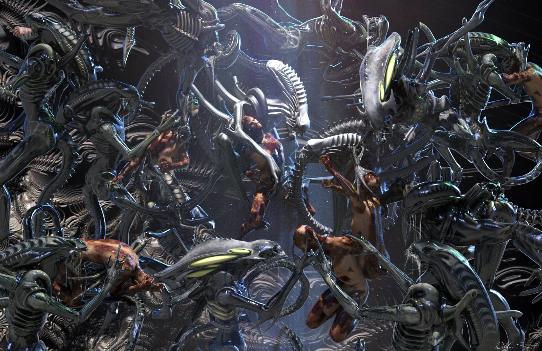 The Feast 3D Render, Digital Art by beachlegs