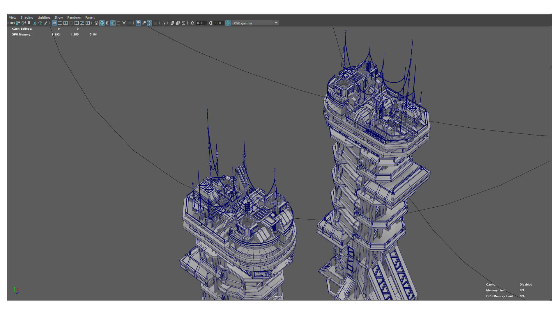 115 Sci-Fi Kitbash Parts and 7 Unique Sci-Fi Buildings 3D Model by Bearg