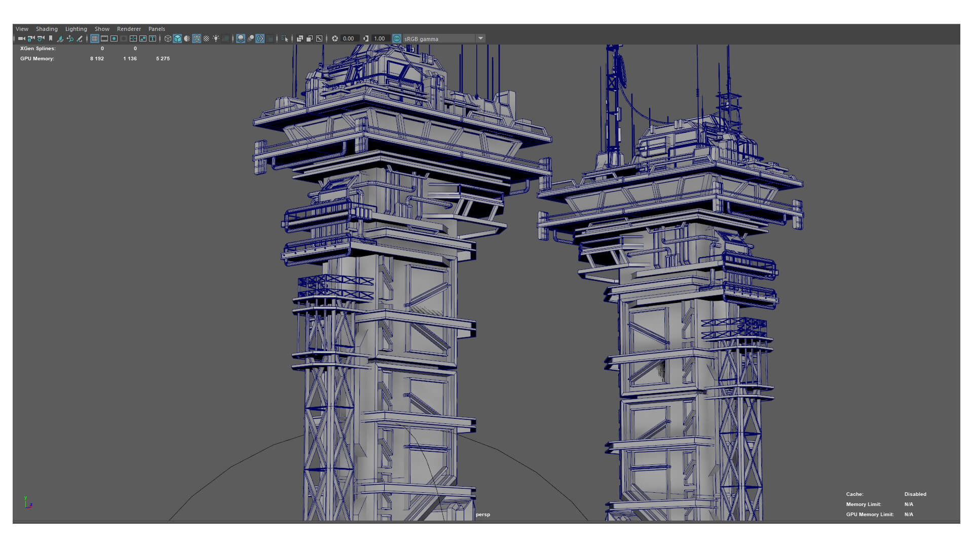 115 Sci-Fi Kitbash Parts and 7 Unique Sci-Fi Buildings 3D Model by Bearg