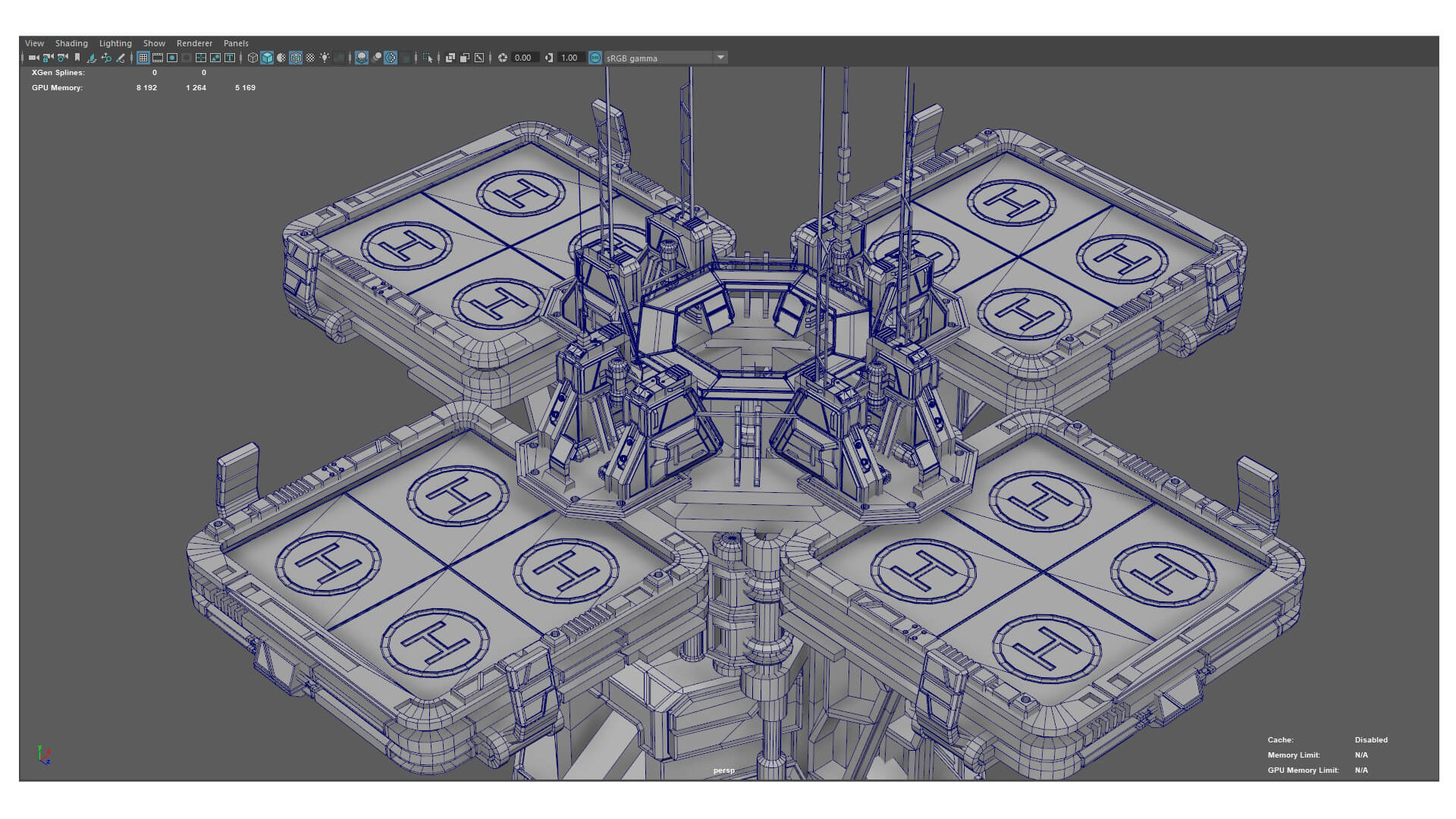 115 Sci-Fi Kitbash Parts and 7 Unique Sci-Fi Buildings 3D Model by Bearg