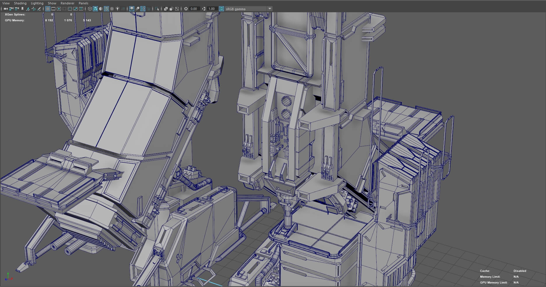 Sci-Fi Building Construction Module 3D Model by Bearg