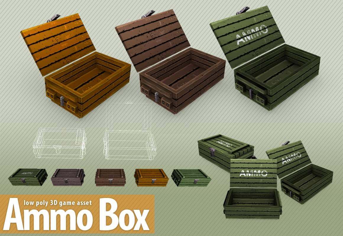 Ammo Box - 3D Model by Beatheart