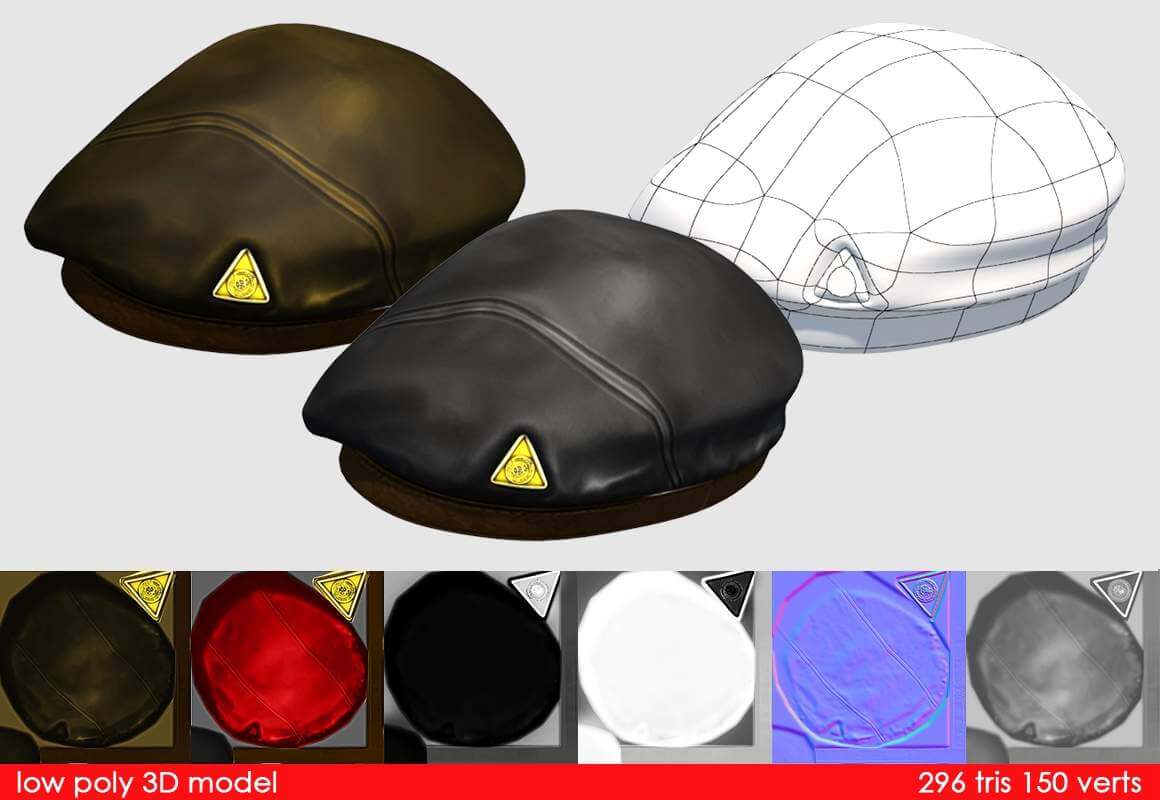 Beret - 3D Model by Beatheart