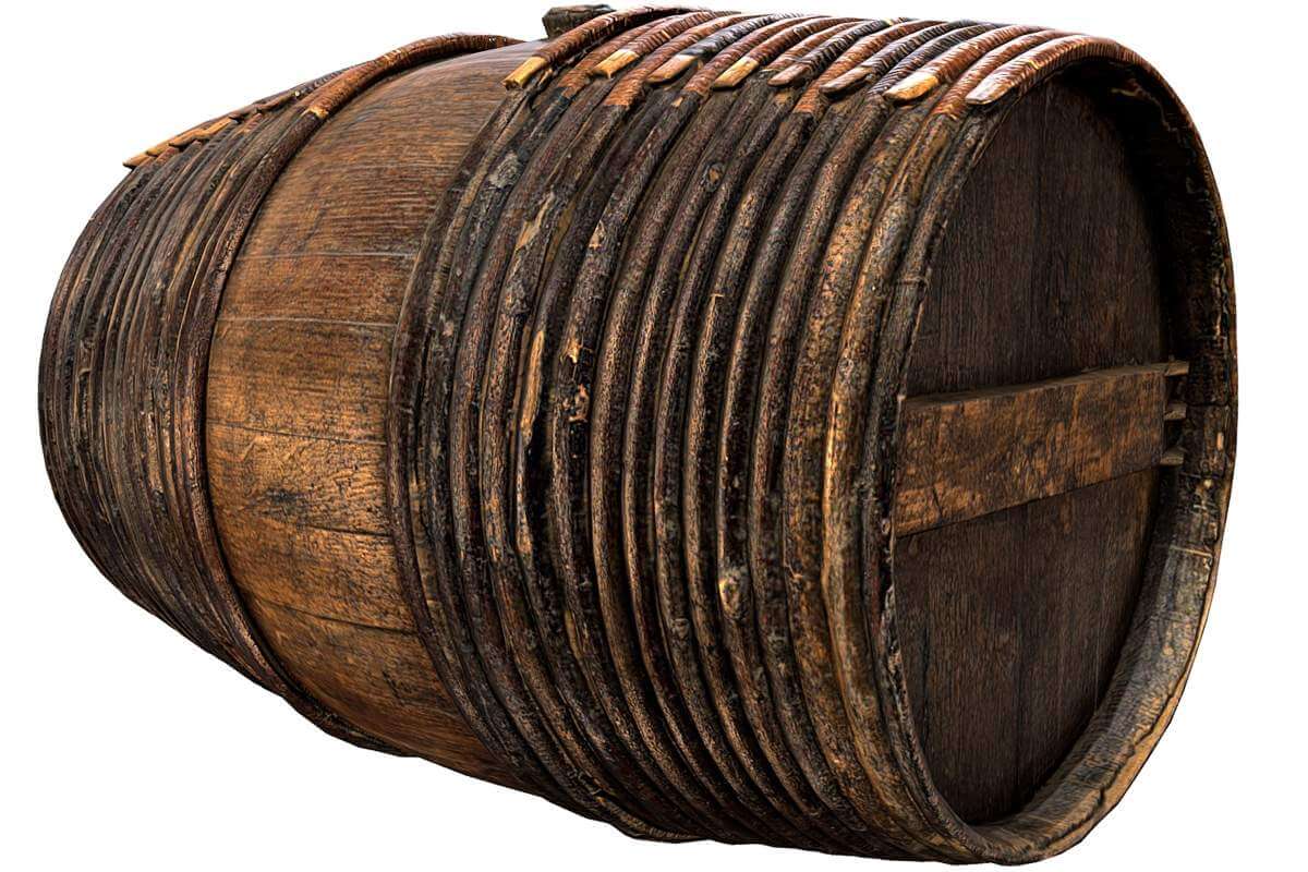 Wooden Barrel - 3D Model by Beatheart