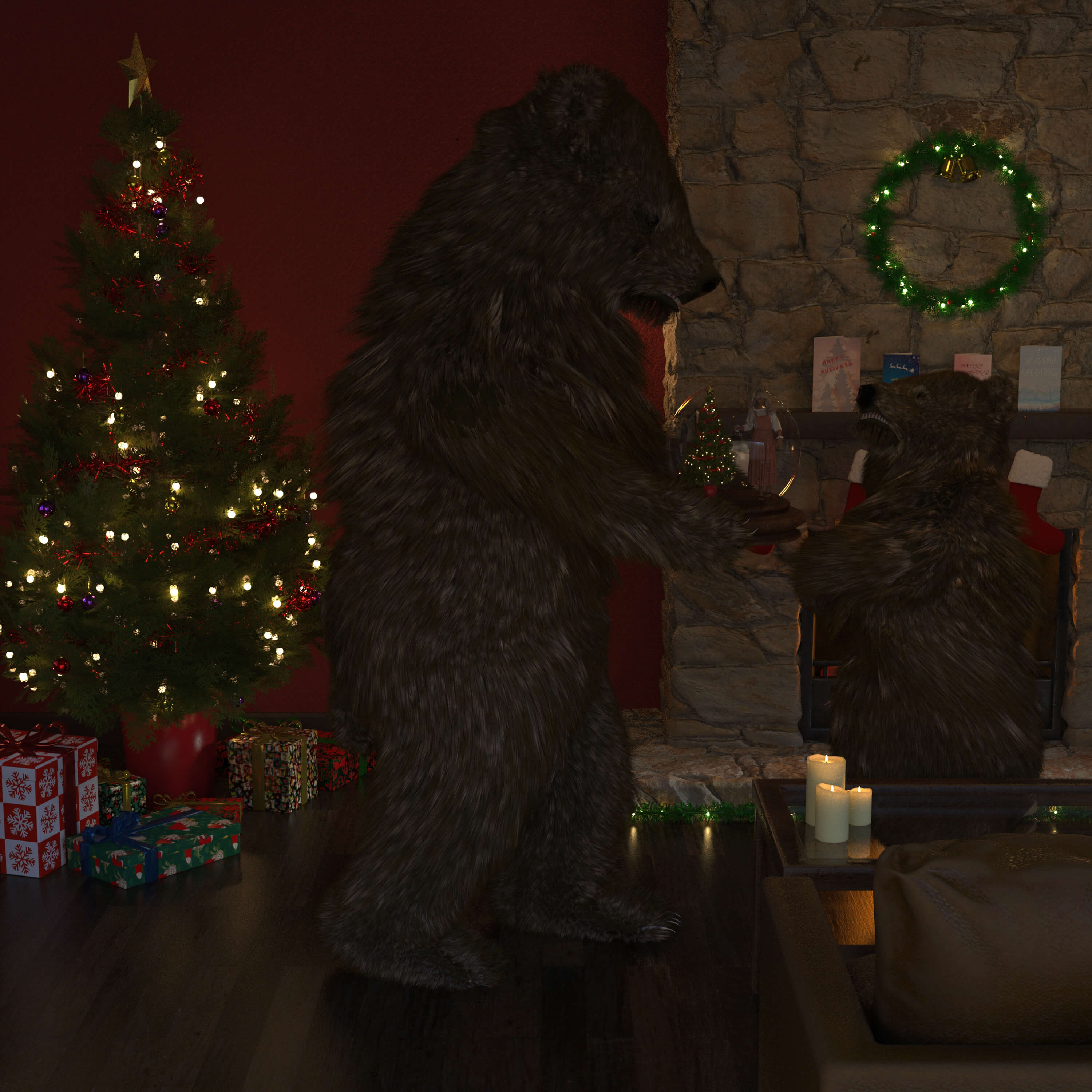 An early gift 3D Render, Digital Art by Beautiful Misfits