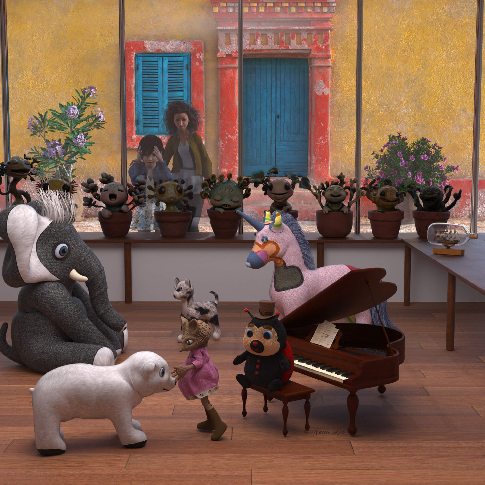 Ma, look at it 3D Render, Digital Art by Beautiful Misfits