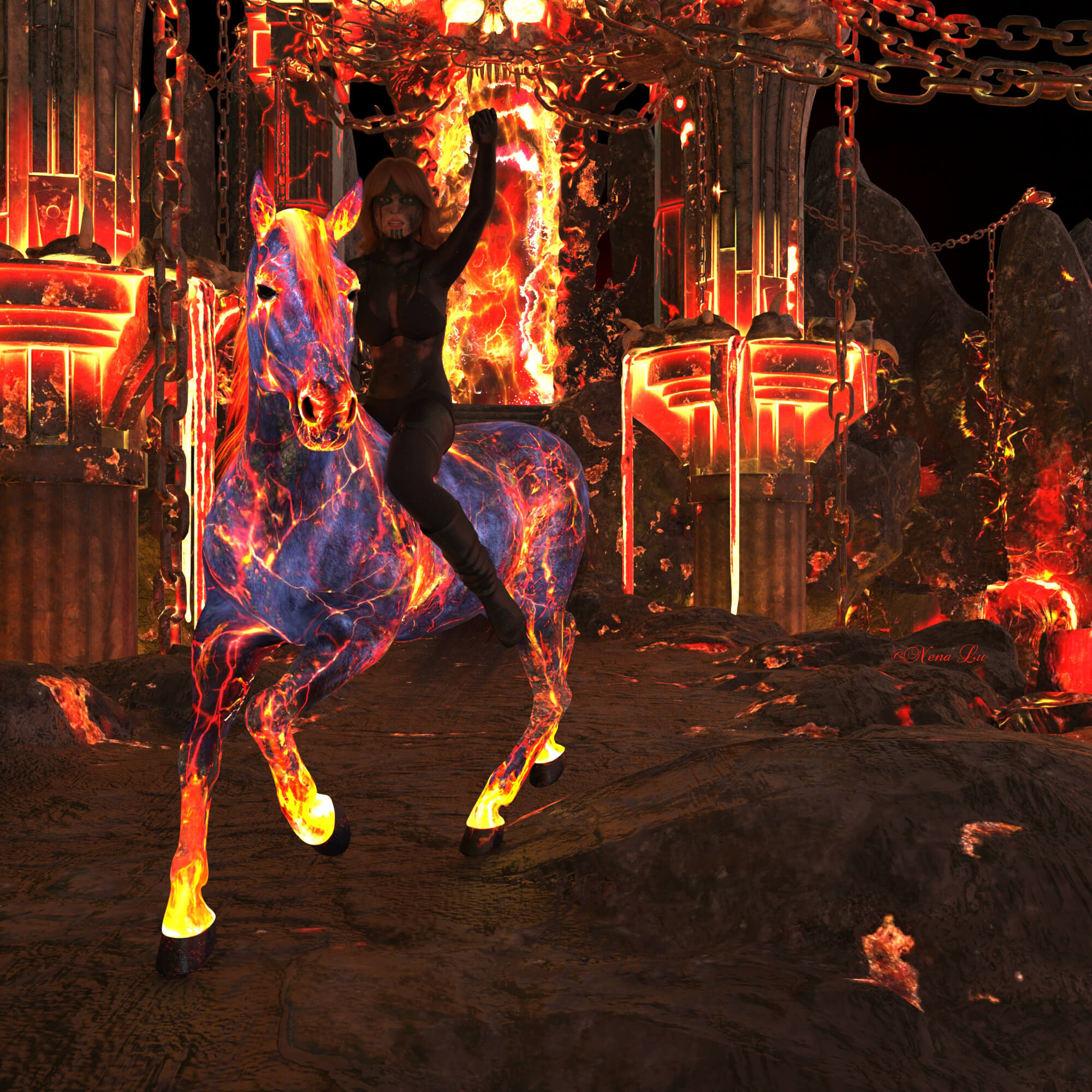 Not without a fight 3D Render, Digital Art by Beautiful Misfits