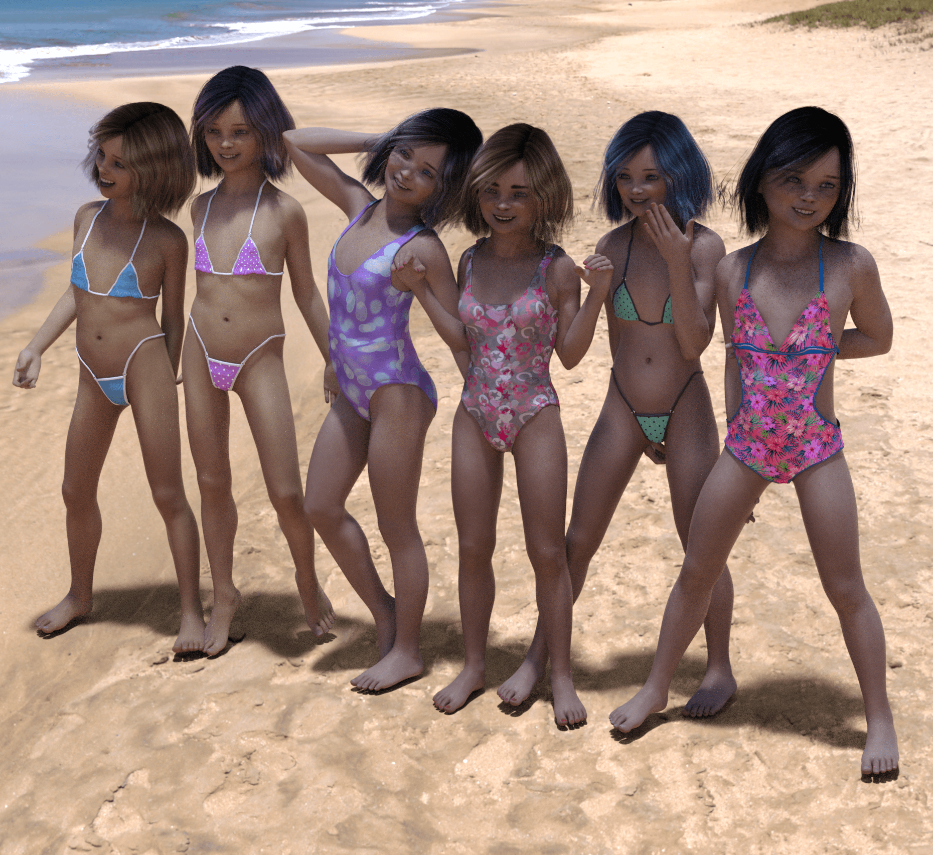 Summer On the Beach 3D Render | RenderHub Gallery