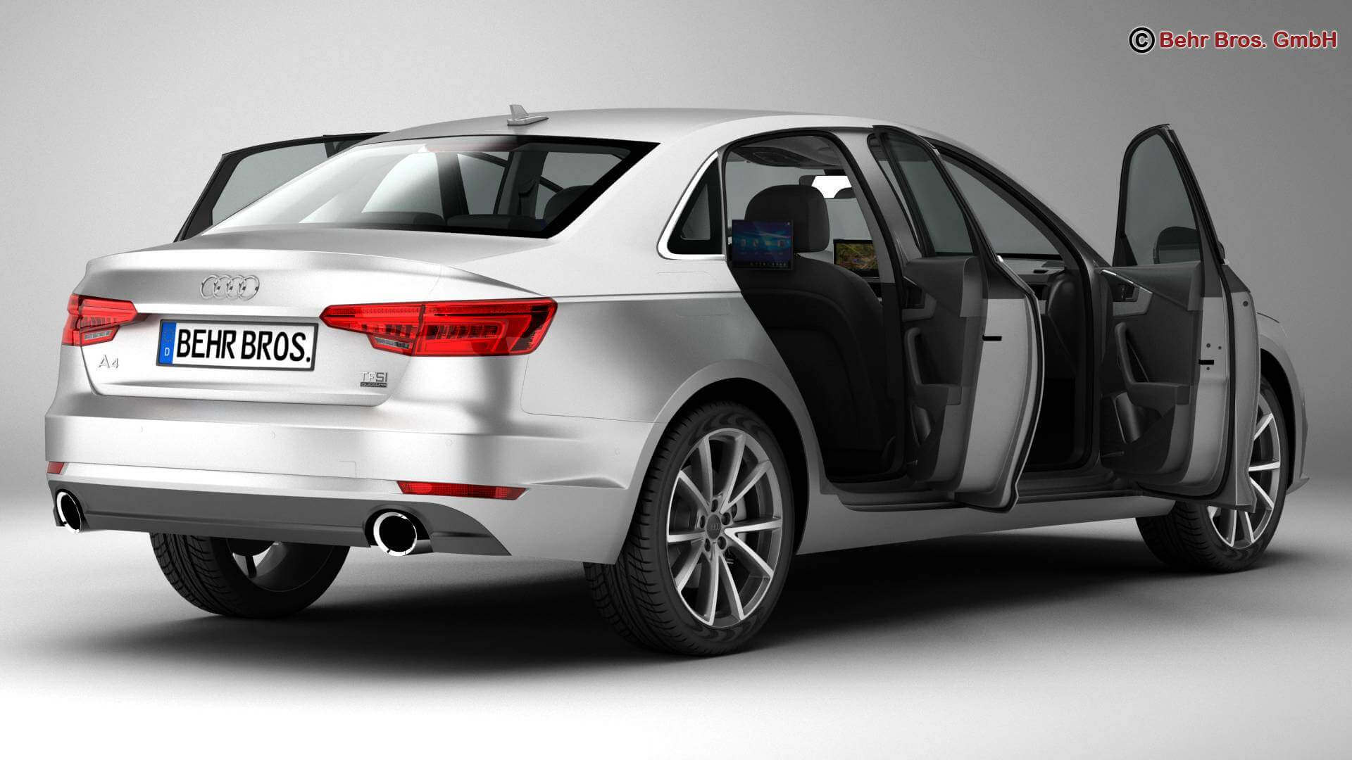 2016 Audi A4 Sedan - 3D Model by Behr Bros