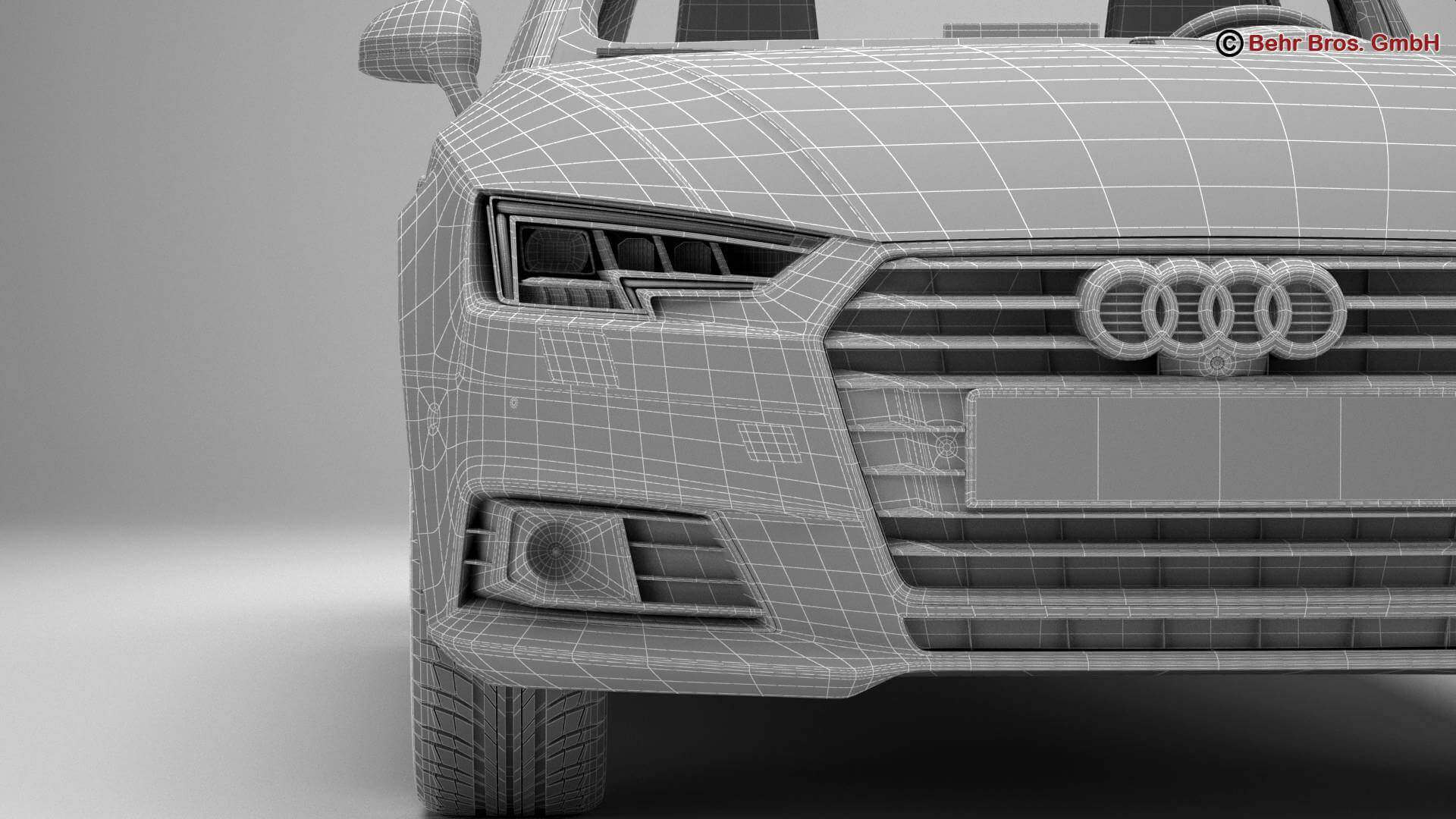 2016 Audi A4 Sedan - 3D Model by Behr Bros