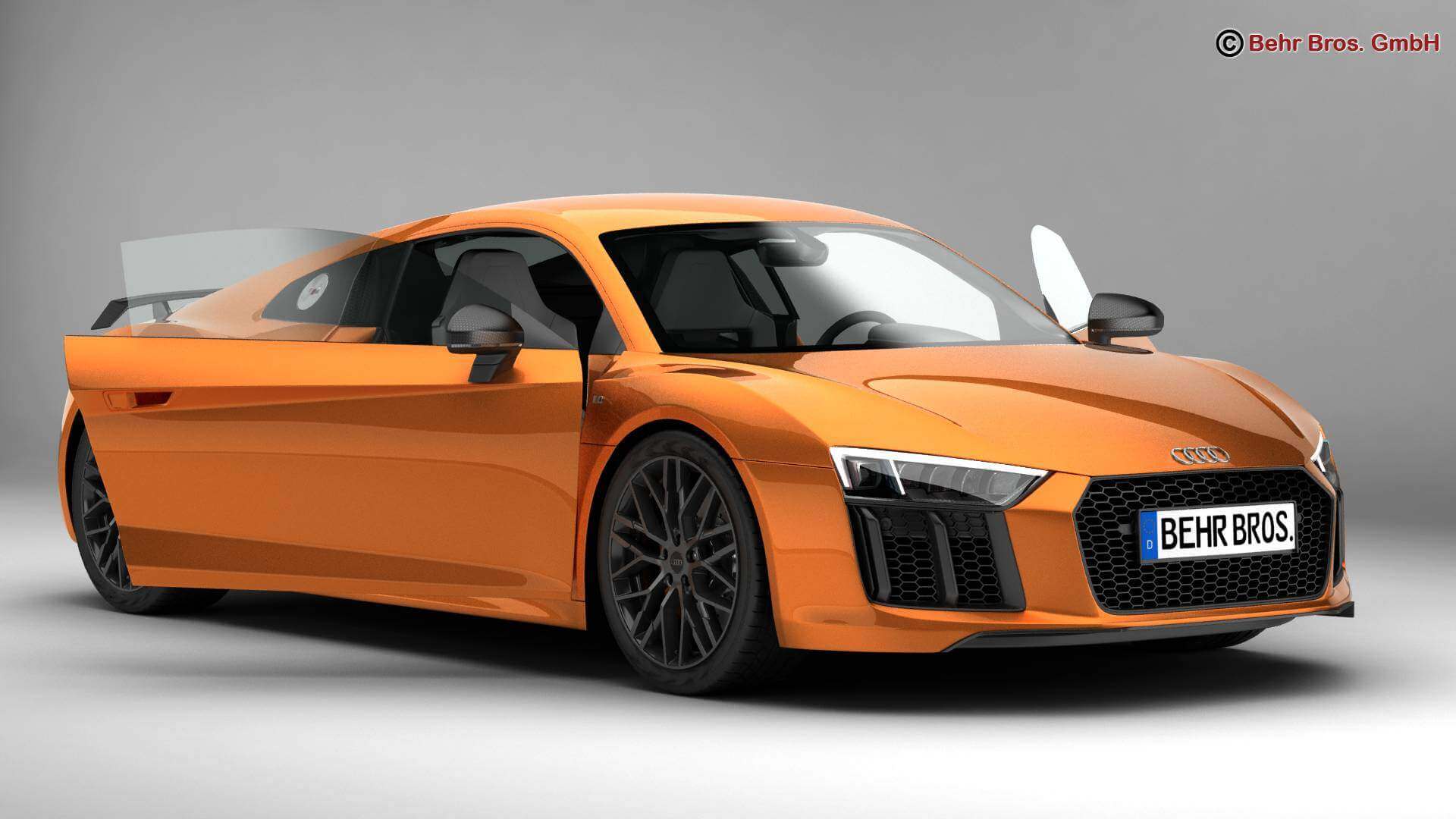 2016 Audi R8 V10 Plus - 3D Model by Behr Bros
