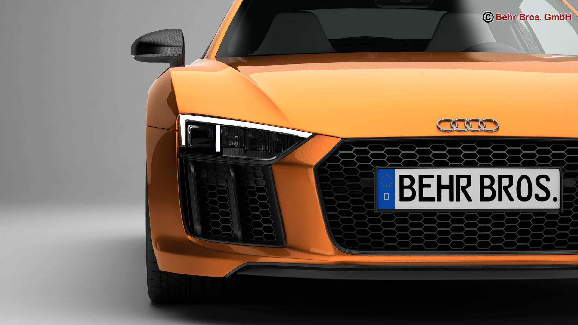 2016 Audi R8 V10 Plus - 3D Model by Behr Bros