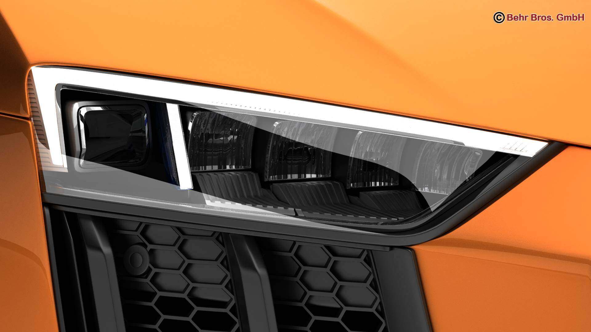 2016 Audi R8 V10 Plus - 3D Model by Behr Bros