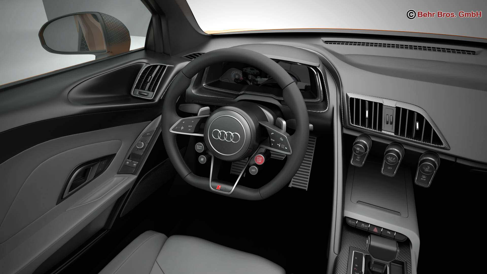 2016 Audi R8 V10 Plus - 3D Model by Behr Bros