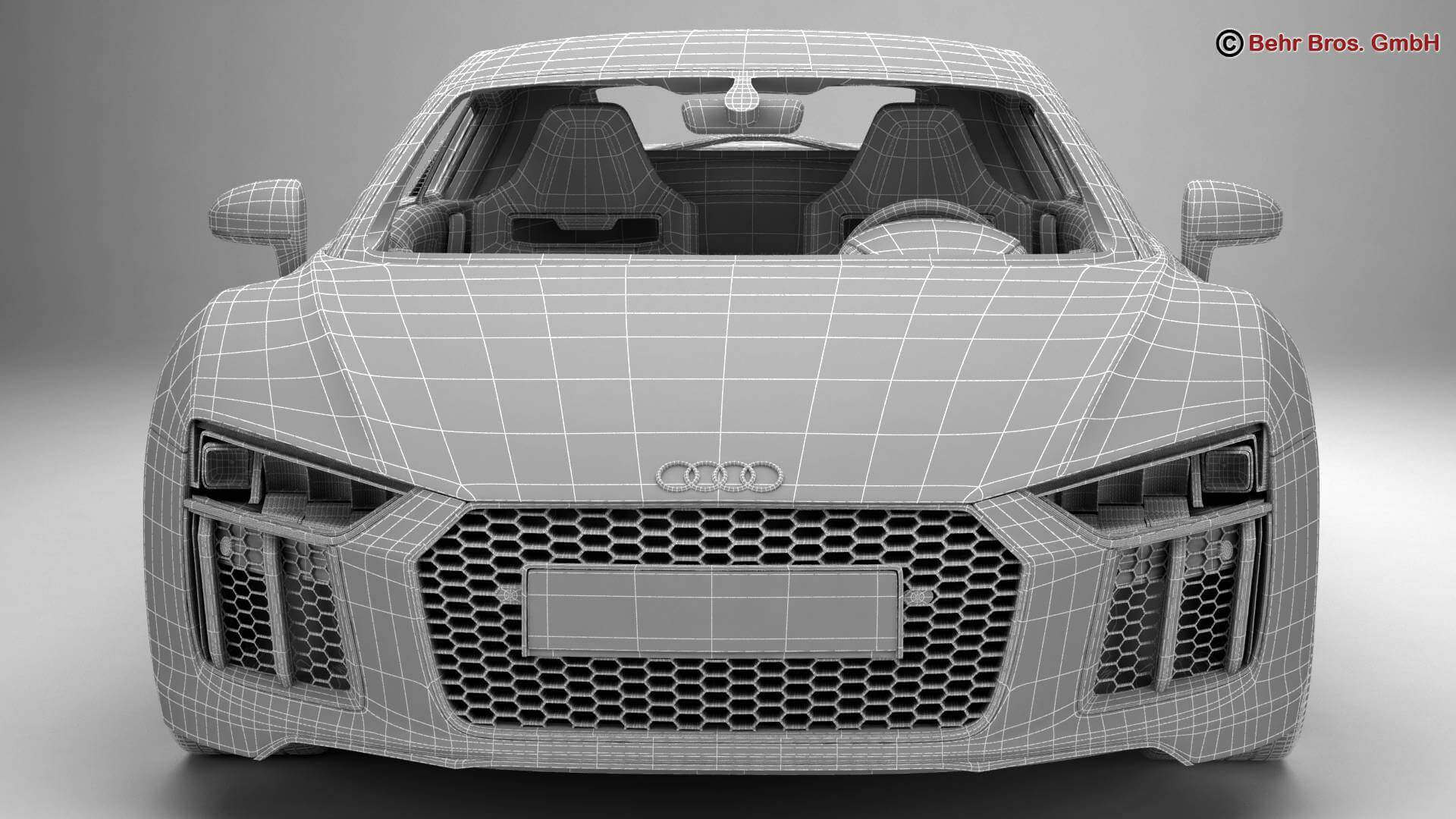 2016 Audi R8 V10 Plus - 3D Model by Behr Bros