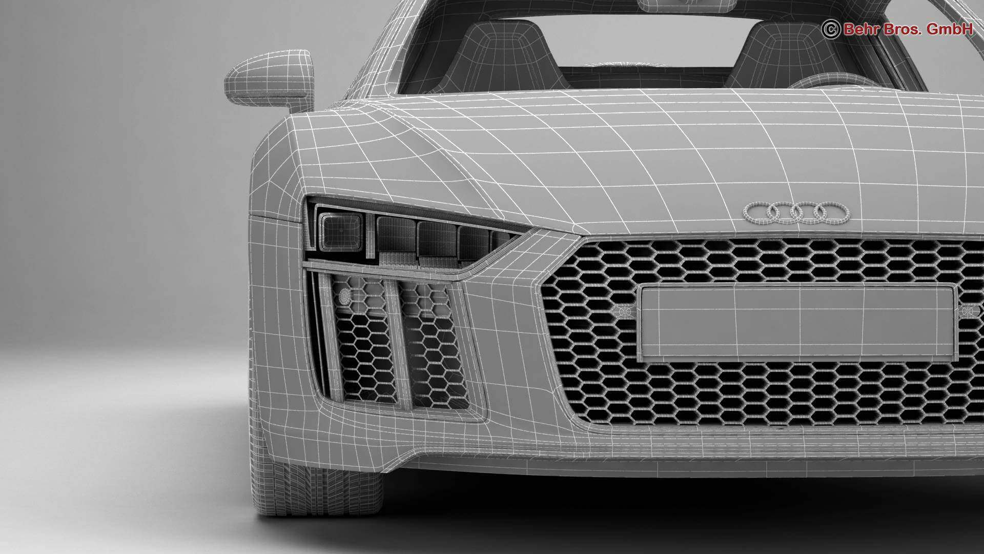 2016 Audi R8 V10 Plus - 3D Model by Behr Bros