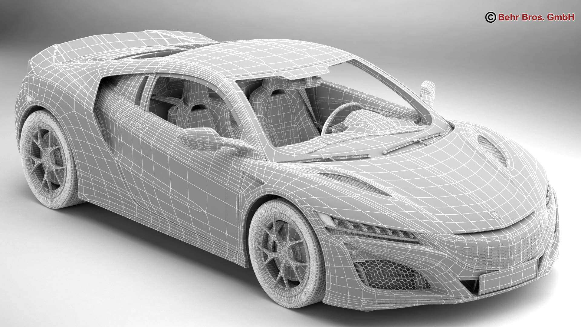 2017 Acura NSX - 3D Model by Behr Bros