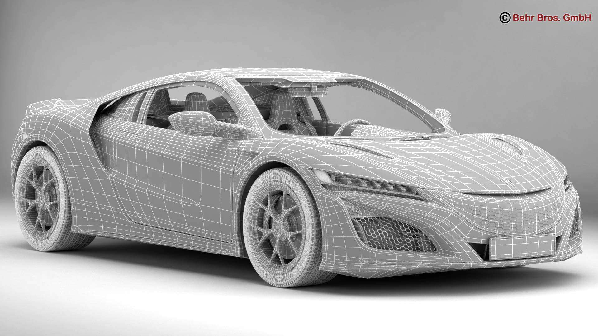 2017 Acura NSX - 3D Model by Behr Bros