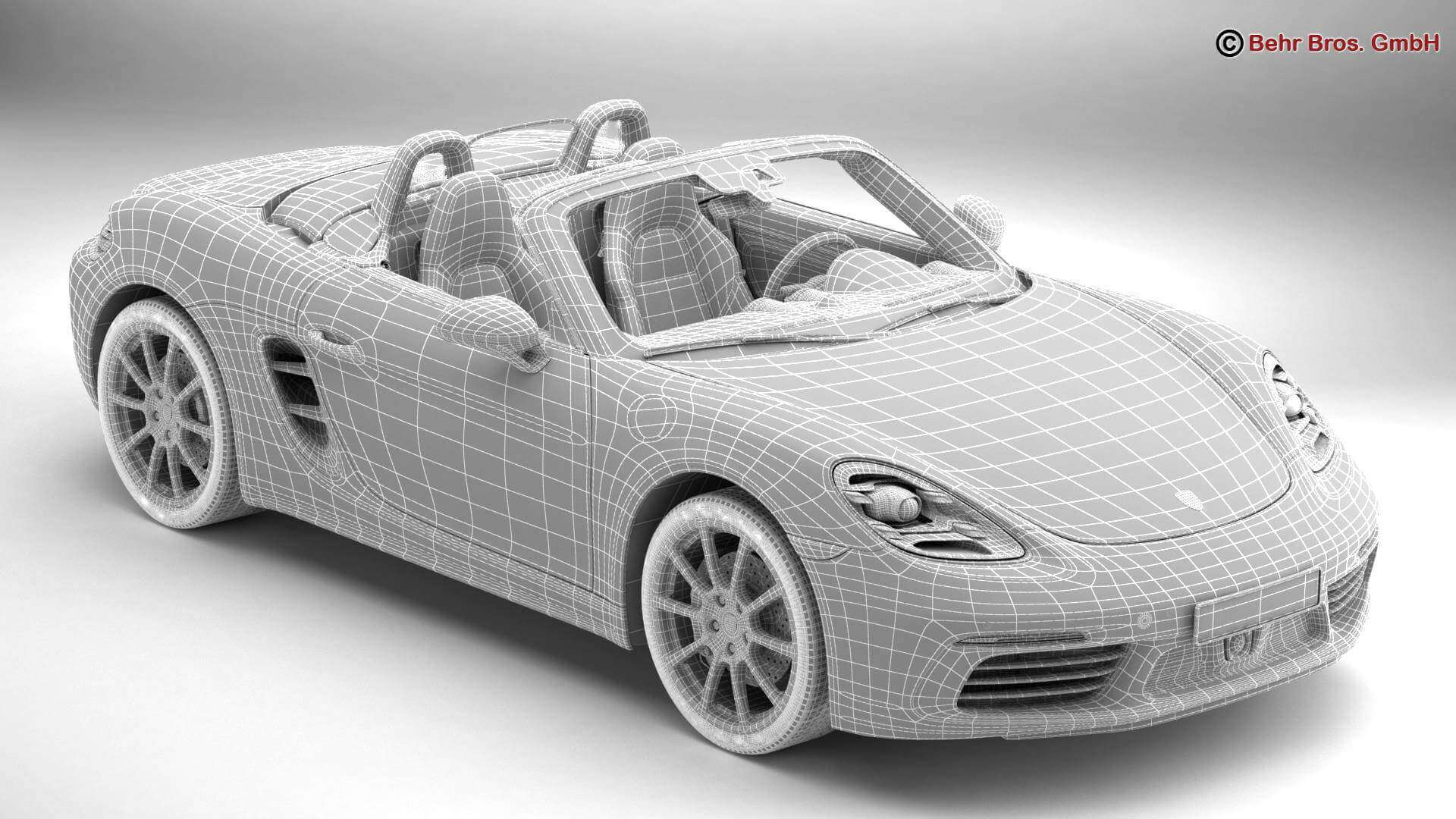 2017 Porsche 718 Boxster S - 3D Model by Behr Bros