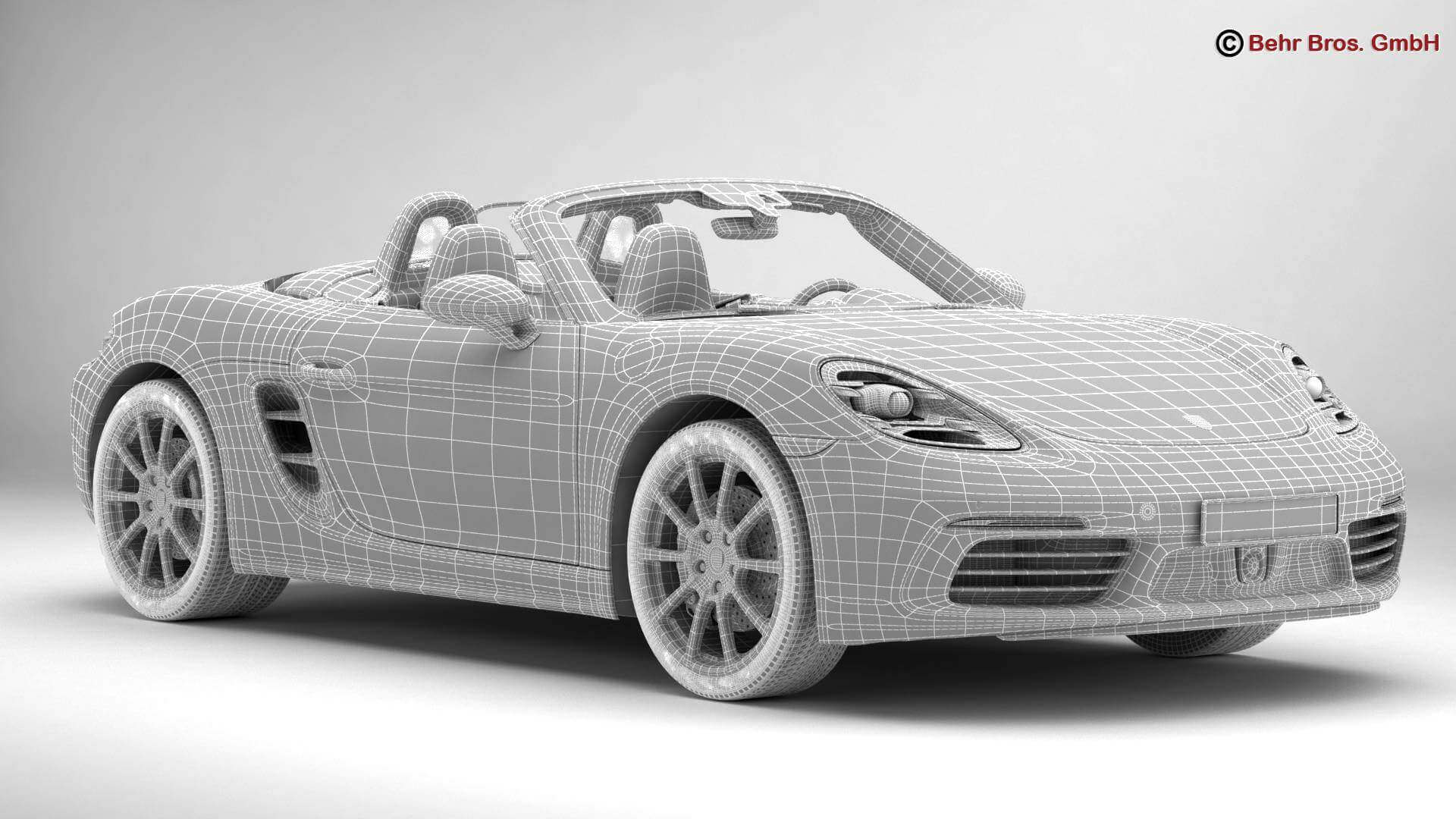 2017 Porsche 718 Boxster S - 3D Model by Behr Bros