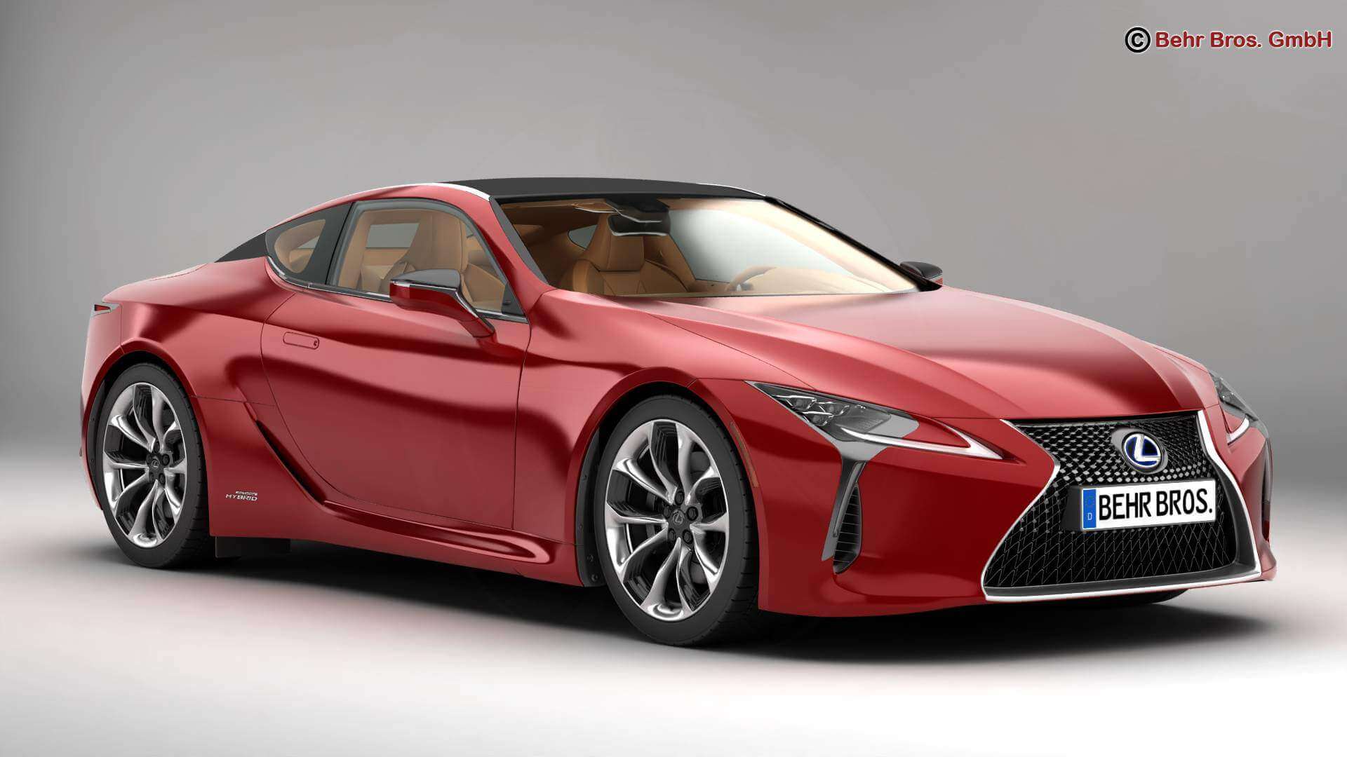 2018 Lexus LC 500 Hybrid - 3D Model by Behr Bros