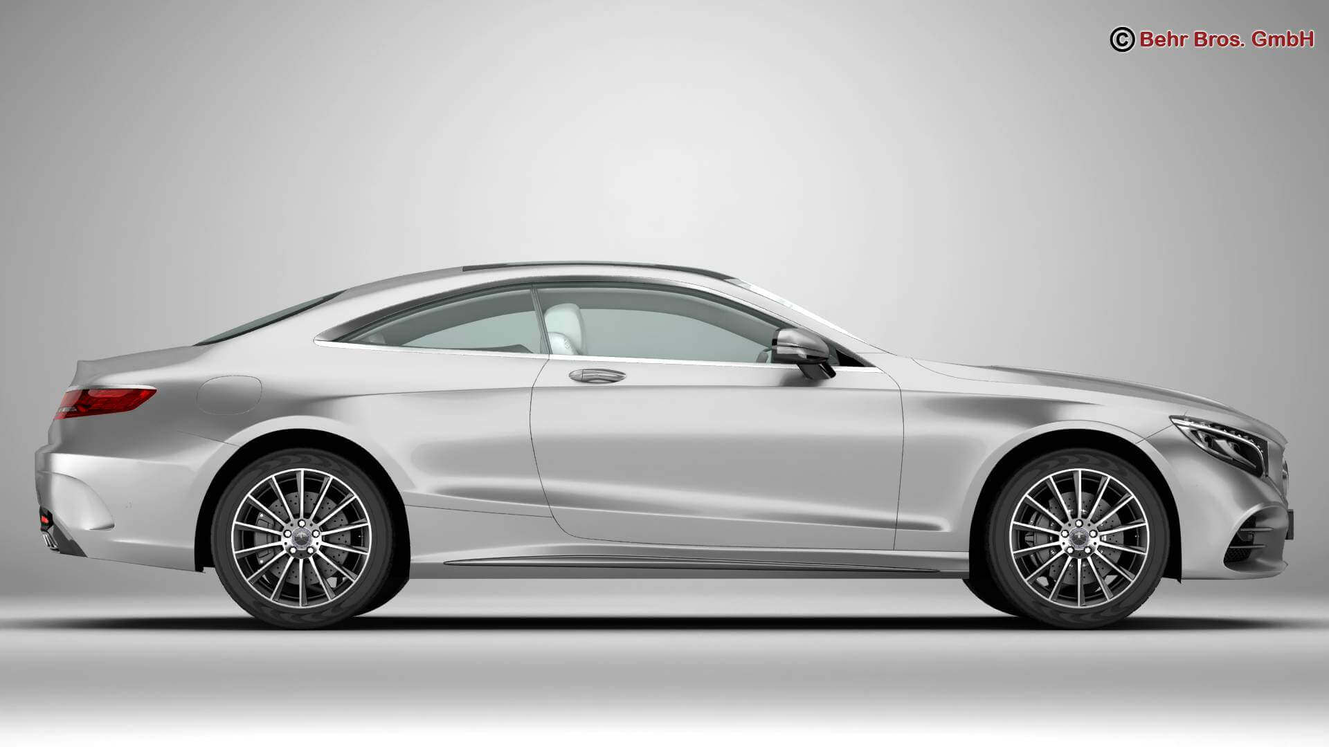 2018 Mercedes S Class Coupe AMG Line - 3D Model by Behr Bros