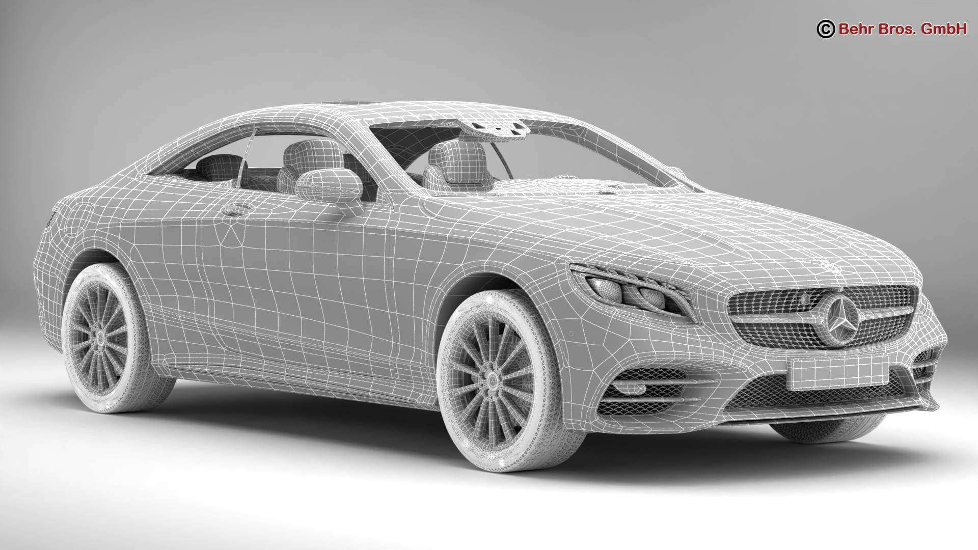 2018 Mercedes S Class Coupe AMG Line - 3D Model by Behr Bros