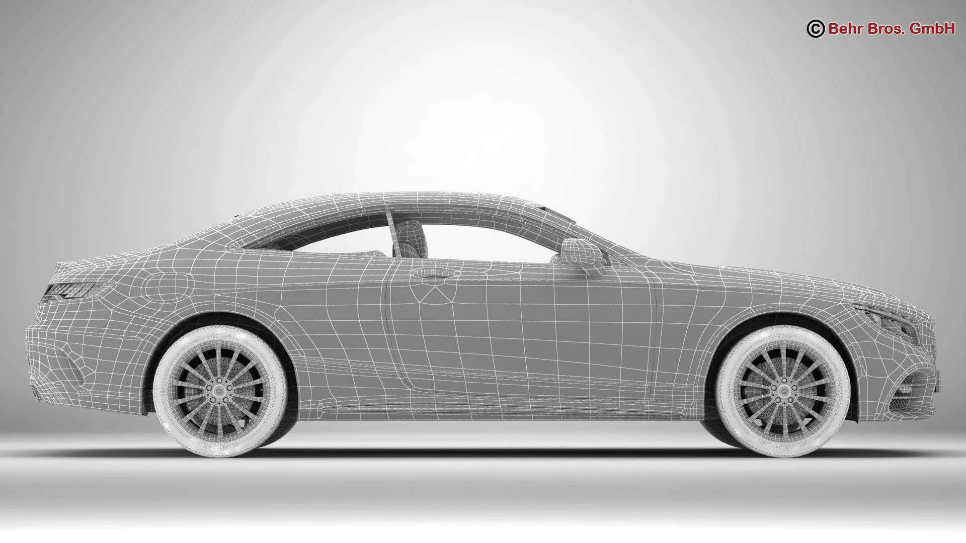 2018 Mercedes S Class Coupe AMG Line - 3D Model by Behr Bros