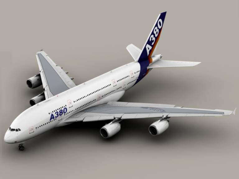 Airbus A380 Old House Colors - 3D Model by Behr Bros