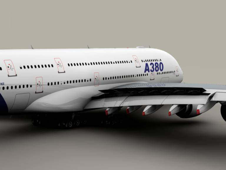 Airbus A380 Old House Colors - 3D Model by Behr Bros