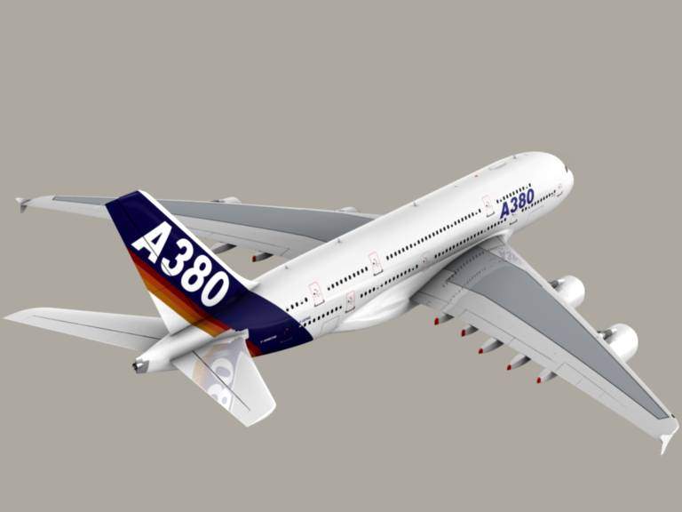 Airbus A380 Old House Colors - 3D Model by Behr Bros