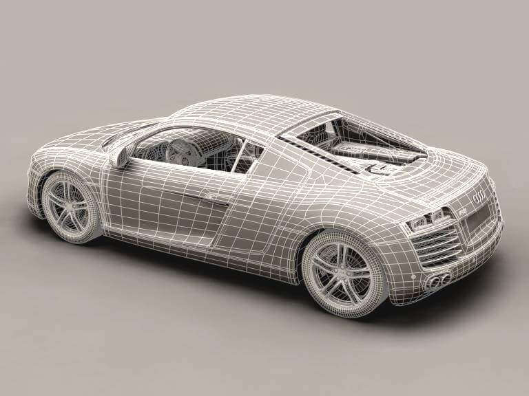 Audi R8 - 3D Model by Behr Bros