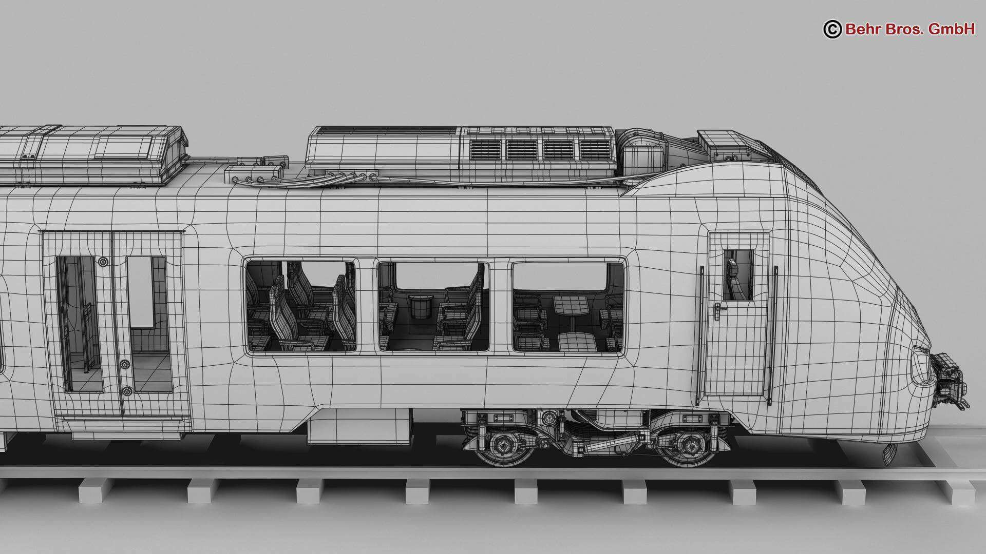 Generic Commuter Train - 3D Model by Behr Bros