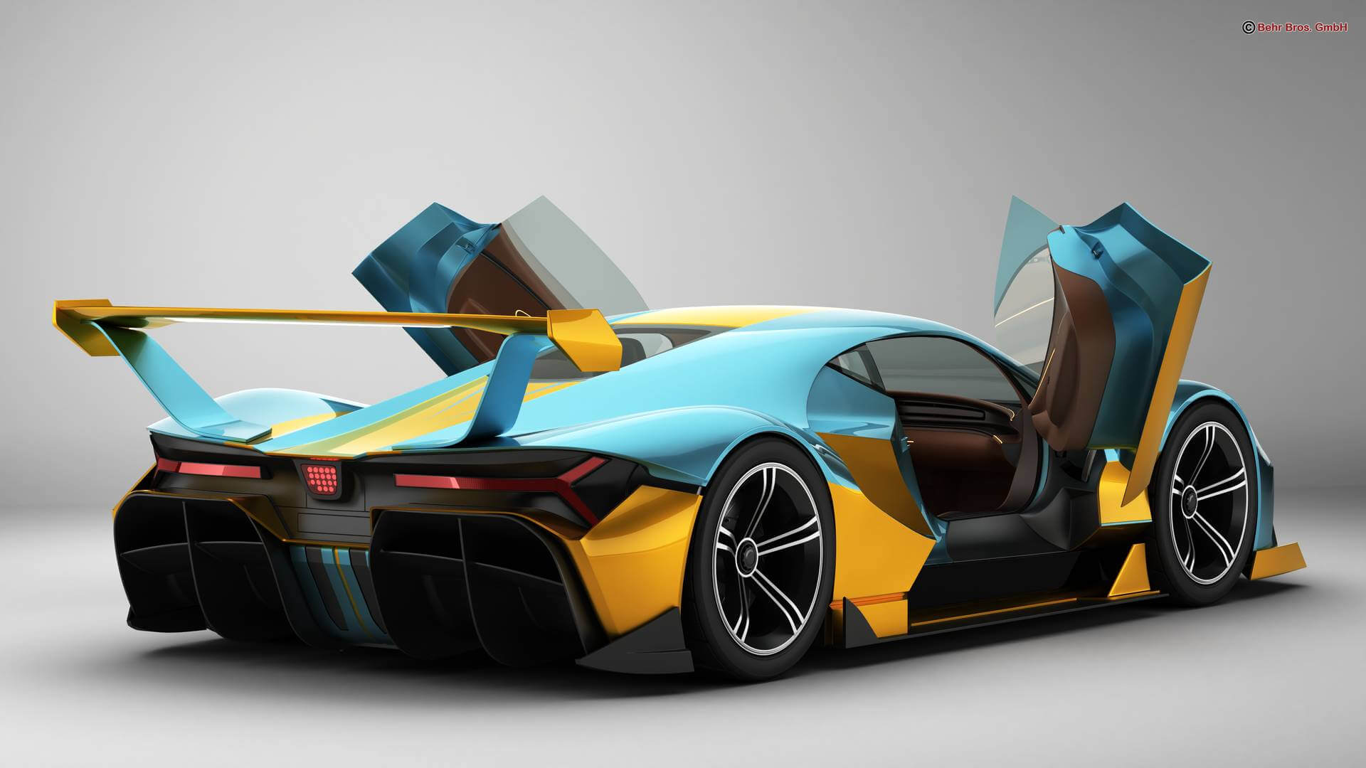 Generic Future EV Supercar 2050 - 3D Model by Behr Bros